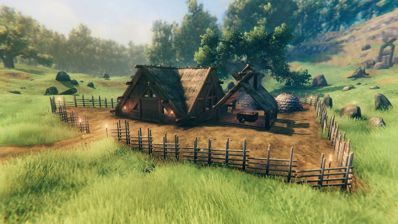 Как Очень Быстро Построить Стартовый Дом В Valheim 2024
