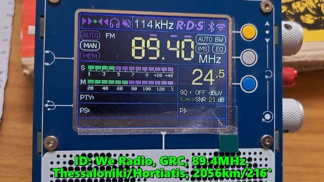 09.07.2023 13:38UTC, [Es], We Radio, Греция,  89.4МГц, 2056км