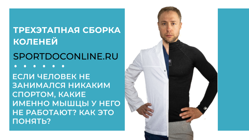 Если человек не занимался никаким спортом, какие именно мышцы у него не работают? Как это понять?