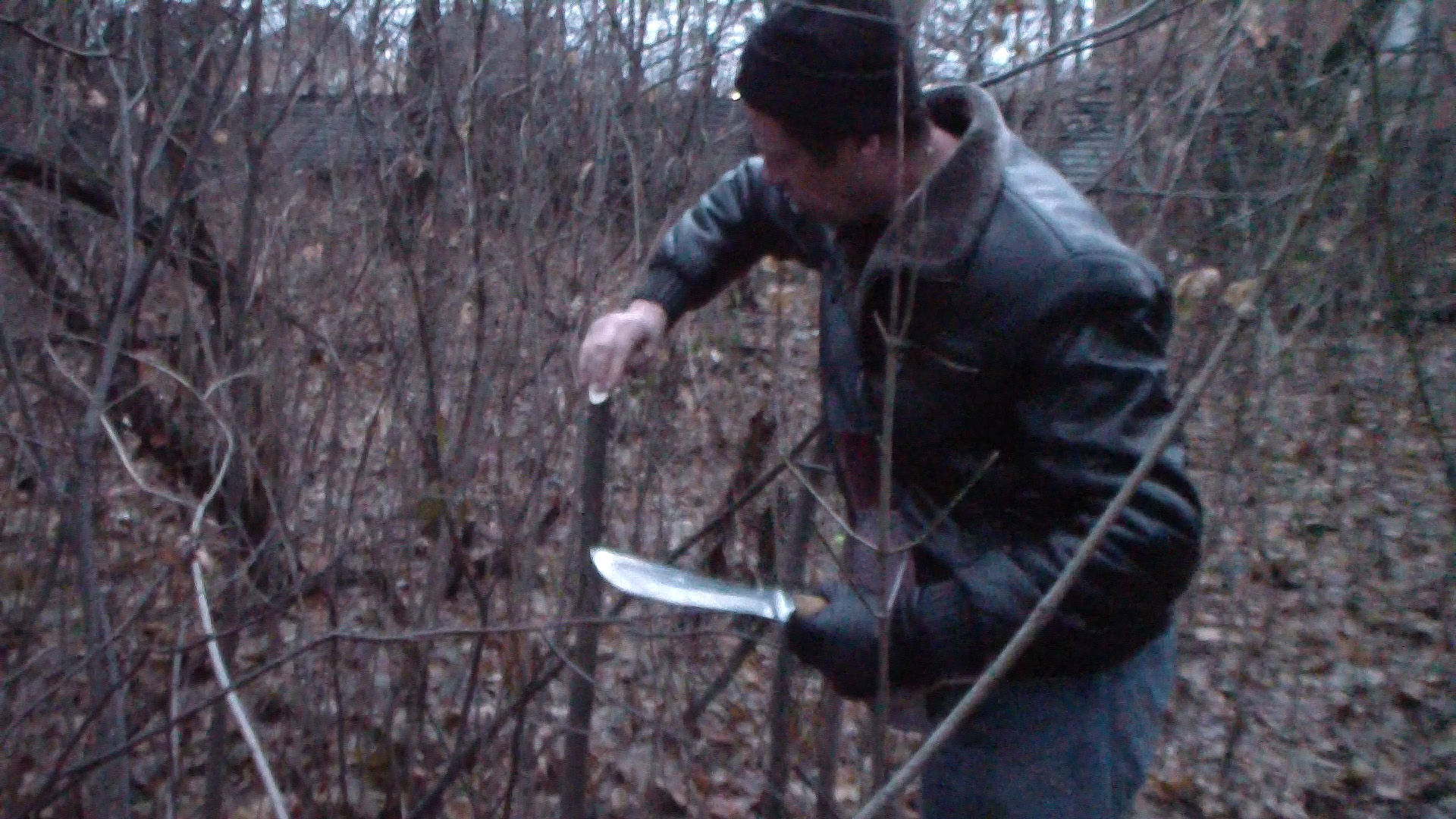 Школа фехтования катаной техника тамэсигири - рубка мачете, удар снизу вверх