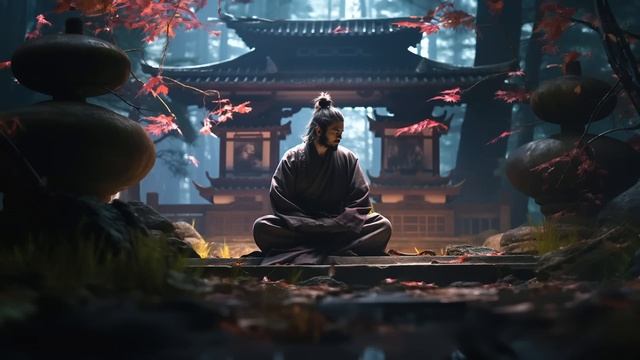 Расслабляющая японская флейта — снимем стресс и успокоим разум (1080P_HD)