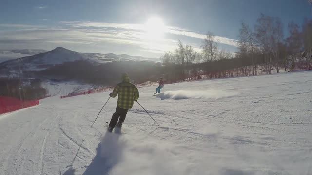 ГЛЦ Банное. В мире пингвинов. Горные лыжи.
