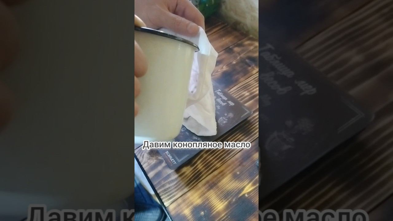 Давим конопляное масло - настоящее, живое, без нагрева семян