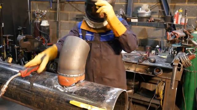 Square Branch Fit Up  Welding 6ON10 MIG MAG.mp4