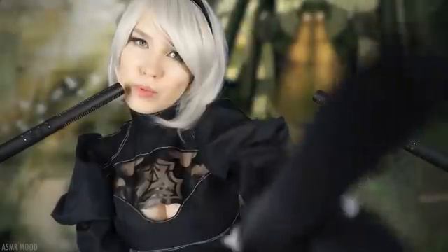 АСМР 💓 2B ПОМОЖЕТ ТЕБЕ УСНУТЬ после ИГРЫ 🎮 Гипноз и Неразборчивый Шепот _ ASMR HYPNOSIS