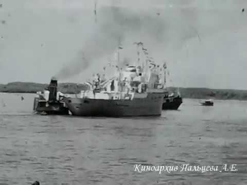 Набережная моего города.  Астрахань.  Волга.  1965.