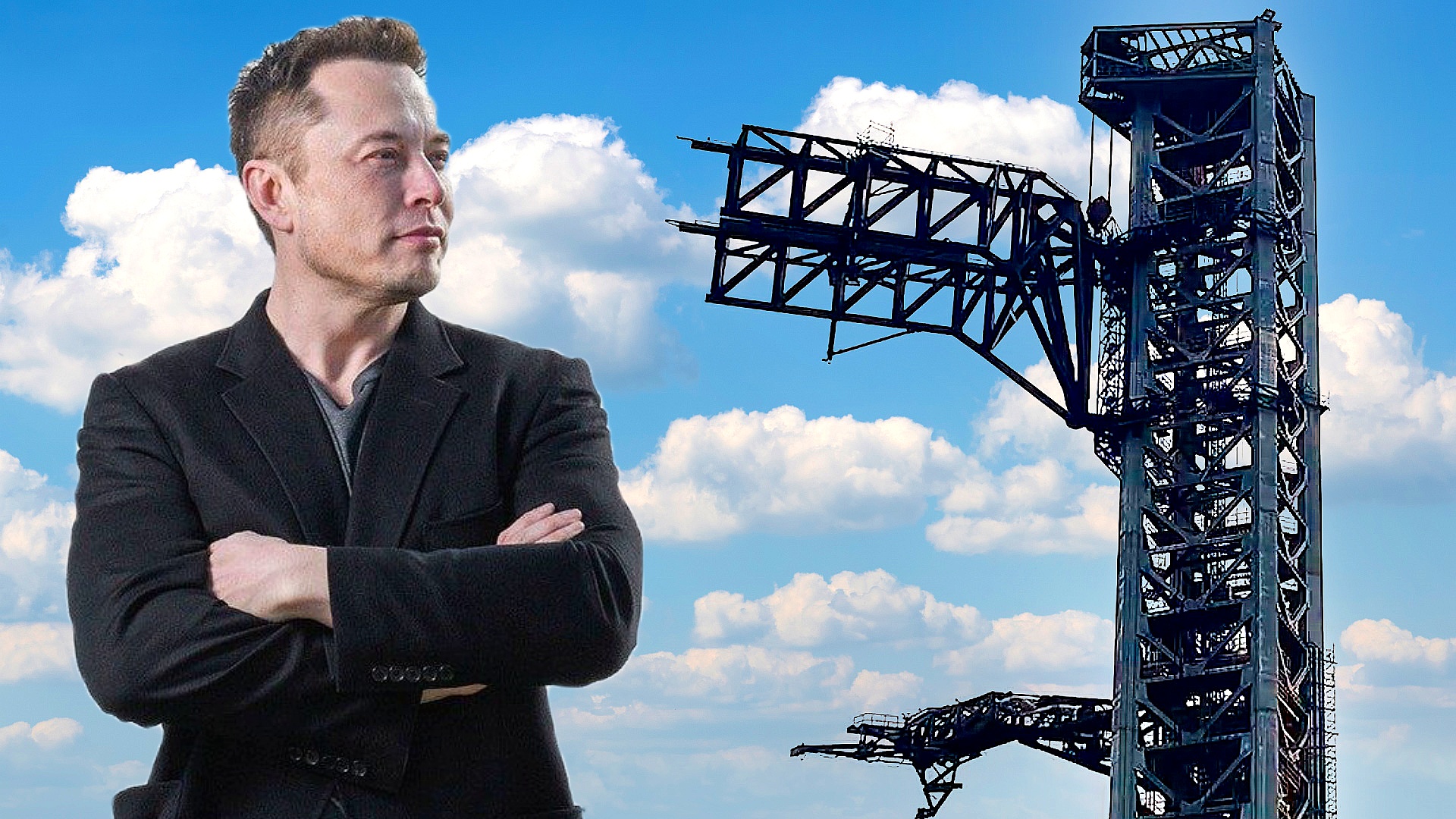 Илон Маск показал башню Мехазилла для ловли ракет Starship.mp4