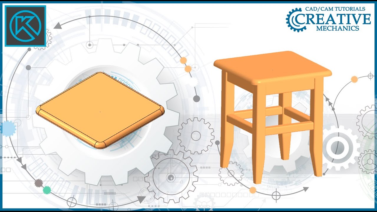 Уроки Компас 3D.Сиденье табурета