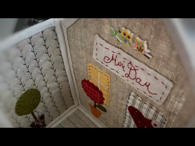 Окантовка стенок сумочки-домика в стиле Тильда. В рамках кроличьего  проекта