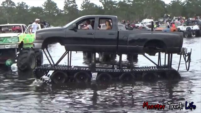 Пикап Dodge на гусеницах / ШОКавто