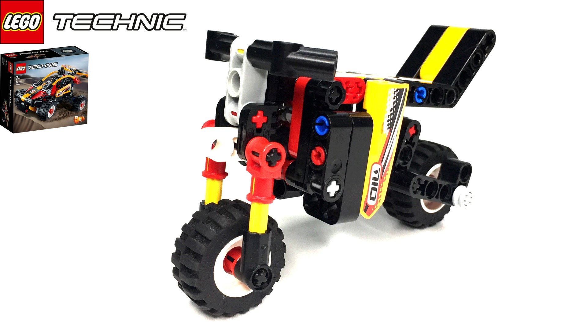 Сборка конструктора Лего САМОДЕЛКА (MOC) - Мотоцикл из Lego Technic (42101) #1