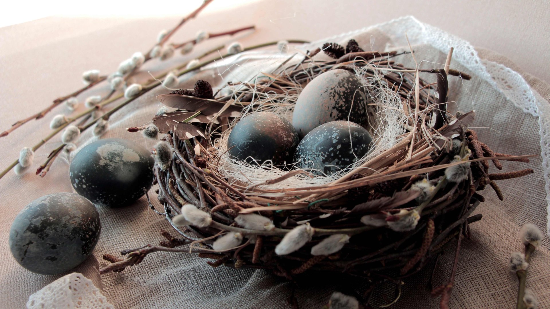 Пасхальное гнездо своими руками :: Поделки к пасхе :: Весенний декор