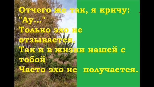 Стихи о жизни. Лесное эхо. Татьяна Логиновская