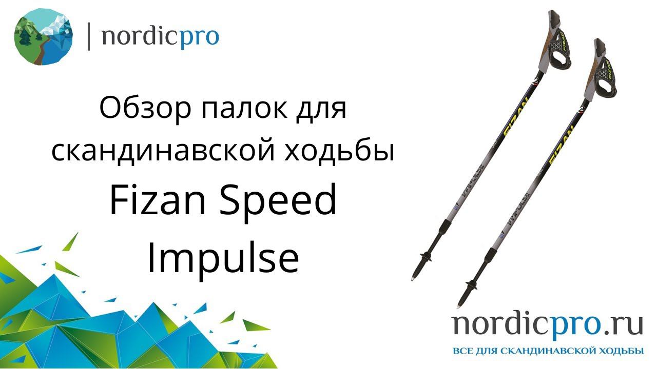 Fizan Speed Impulse телескопические палки с рукояткой под углом 15 град