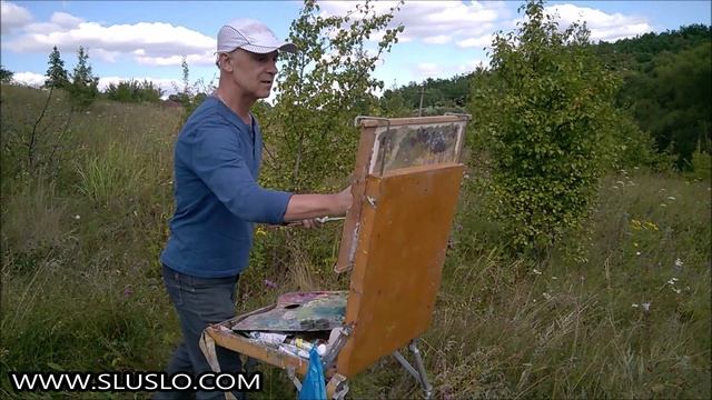 Пленэры для художников 2022. Дубовое, Белгородская область. Картина маслом - процесс создания