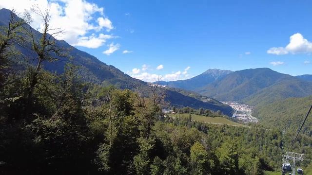 РОЗА ХУТОР _ ГОРЫ _ КАНАТНАЯ ДОРОГА _  ЛЕТО _ СОЛНЦЕ  2