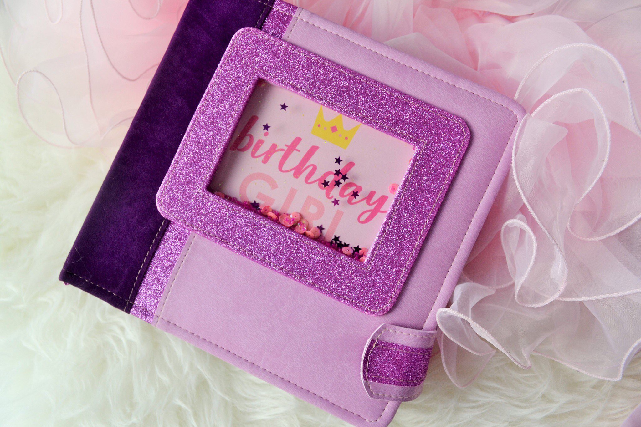 ИНТЕРАКТИВНЫЙ ФОТОАЛЬБОМ ДЛЯ ФОТОГРАФИЙ "Happy Birthday Girl" / CRAZY PAPER