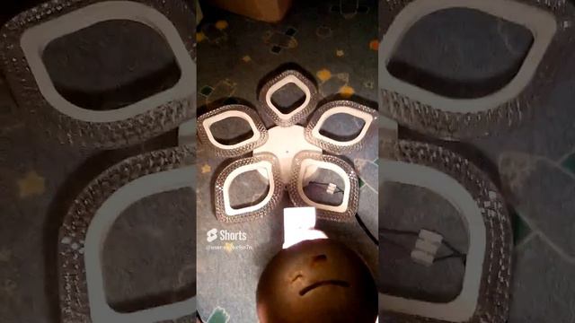 Люстра, светодиодная, потолочная с пультом, Новая. Купить по ссылке под видео.