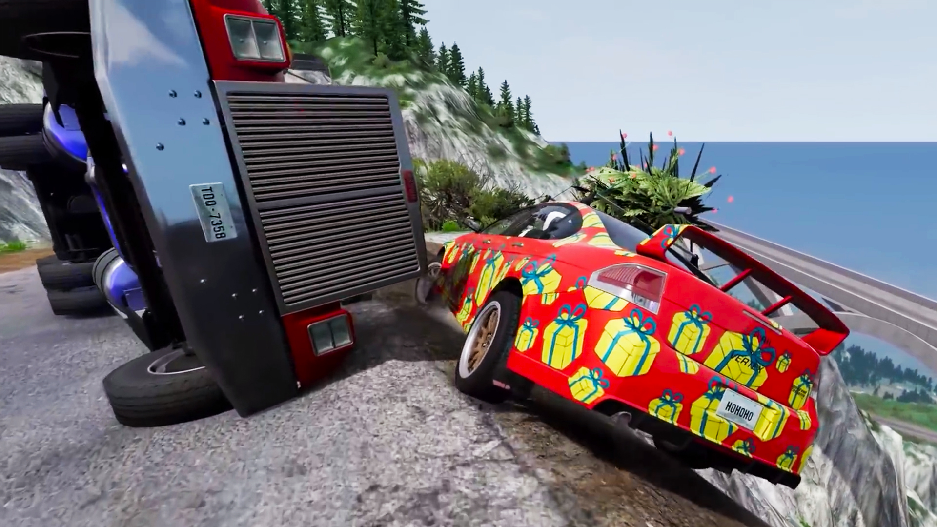 Beamng drive - автомобили vs скалистые горы 3 | HITGAMEZ