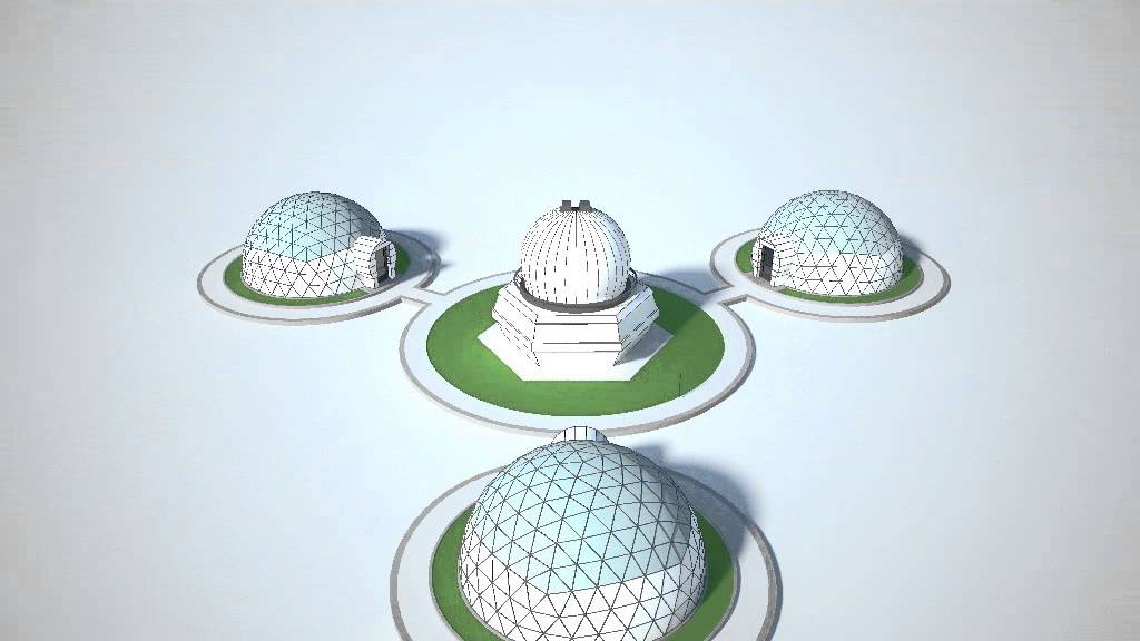 Модель загородной астрономической площадки ИЖАСТРО #shorts