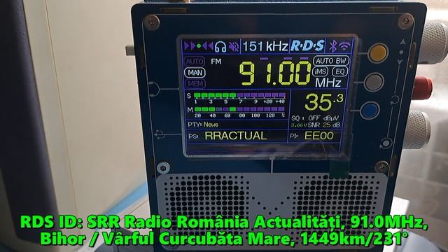 12.07.2023 09:23UTC, [Es], SRR Radio România Actualități, Румыния, 91.0МГц, 1449км