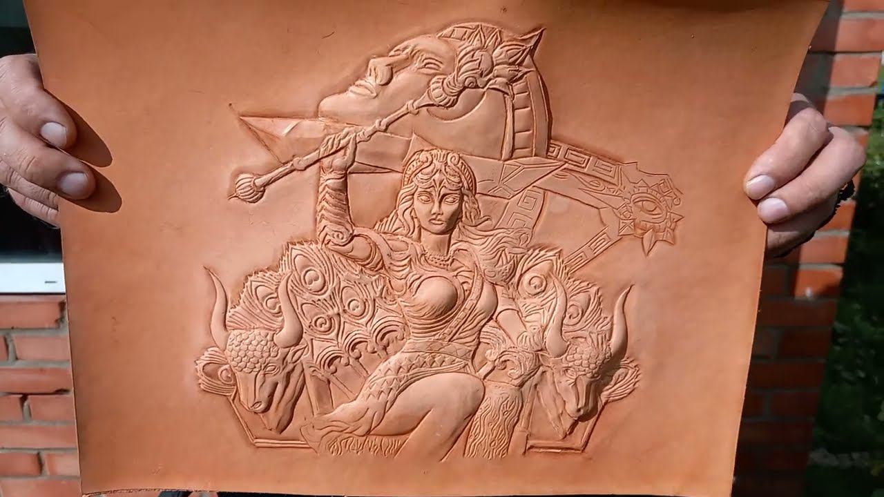 Гера, жена Зевса. Боги греческой мифологии. Изделия из кожи. СКСтиль. Видео обзор.