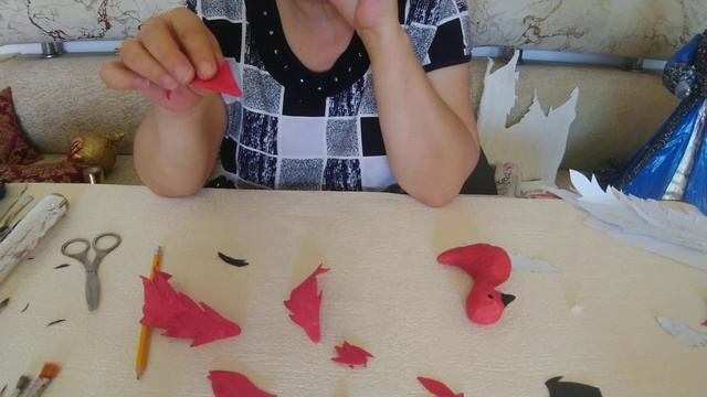 Ватная игрушка Жар - птица. Мастер класс.mp4