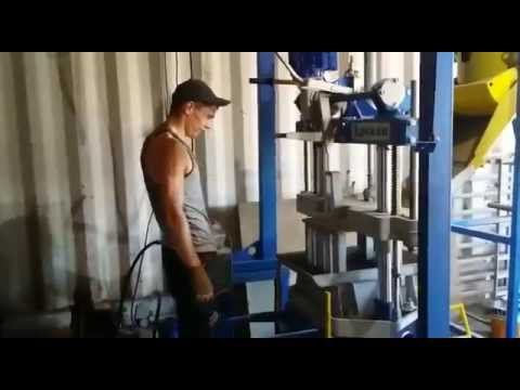 Работа и организация производства вибропресса Кондор  (Дракон)