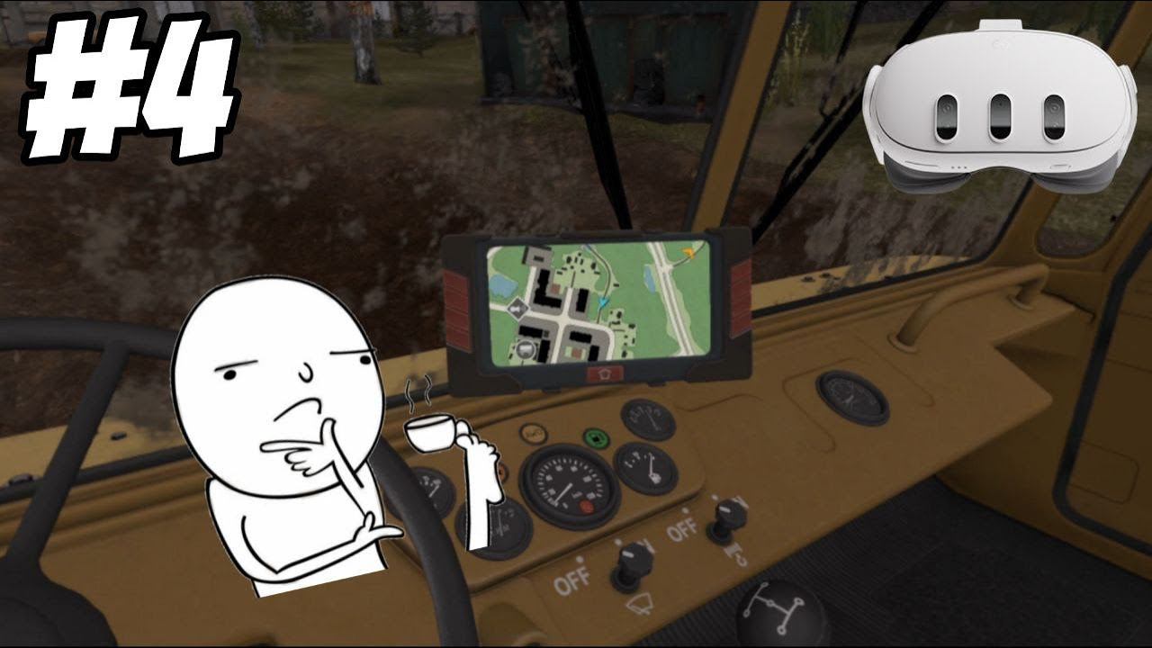 Заблудились, но вылезли! №4 | MudRunner VR Rus | Quest 3