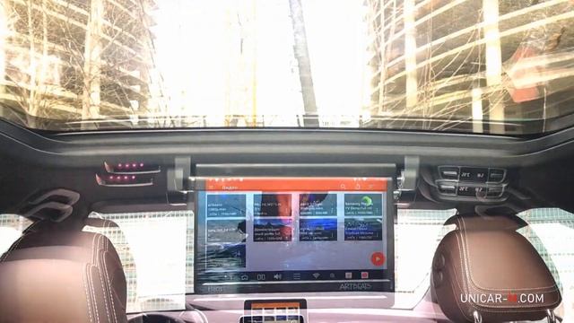 Потолочный монитор для MB V-Klasse с панорамной крышей.mp4