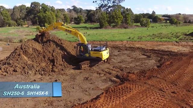 Экскаваторы Sumitomo SH250-6 и SH145-6 в Австралии