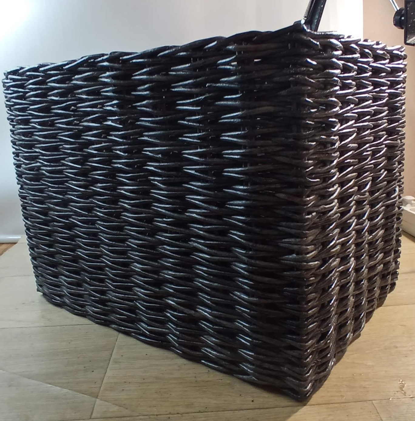 МК. Вязаная коробка из бумажной лозы. #219