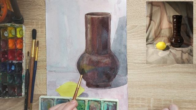 Натюрморт акварелью Урок 3.mp4