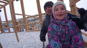 Ледяные горки / Теплая зима Иркутск