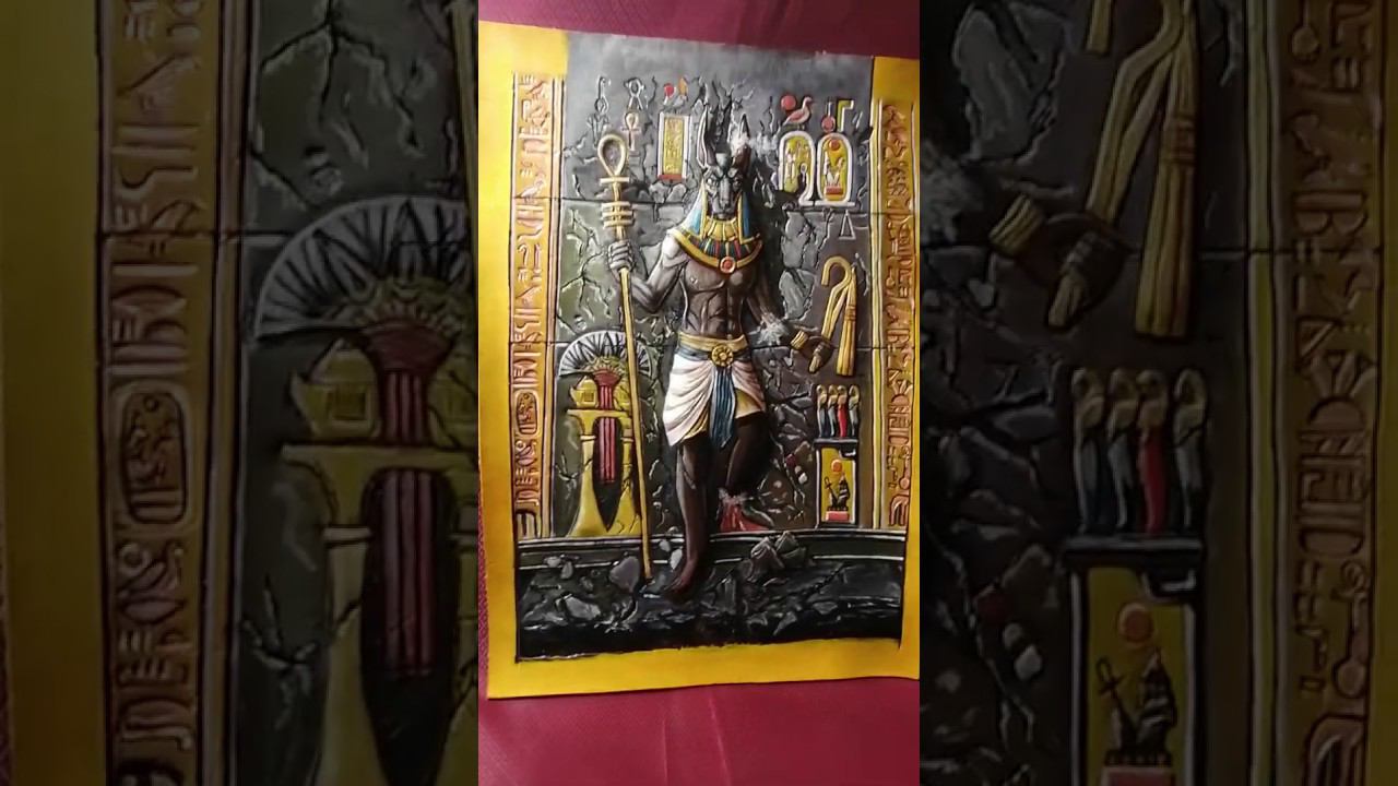 Картина на коже. СКСтиль. Изделия из кожи. Видео обзор: "Анубис."