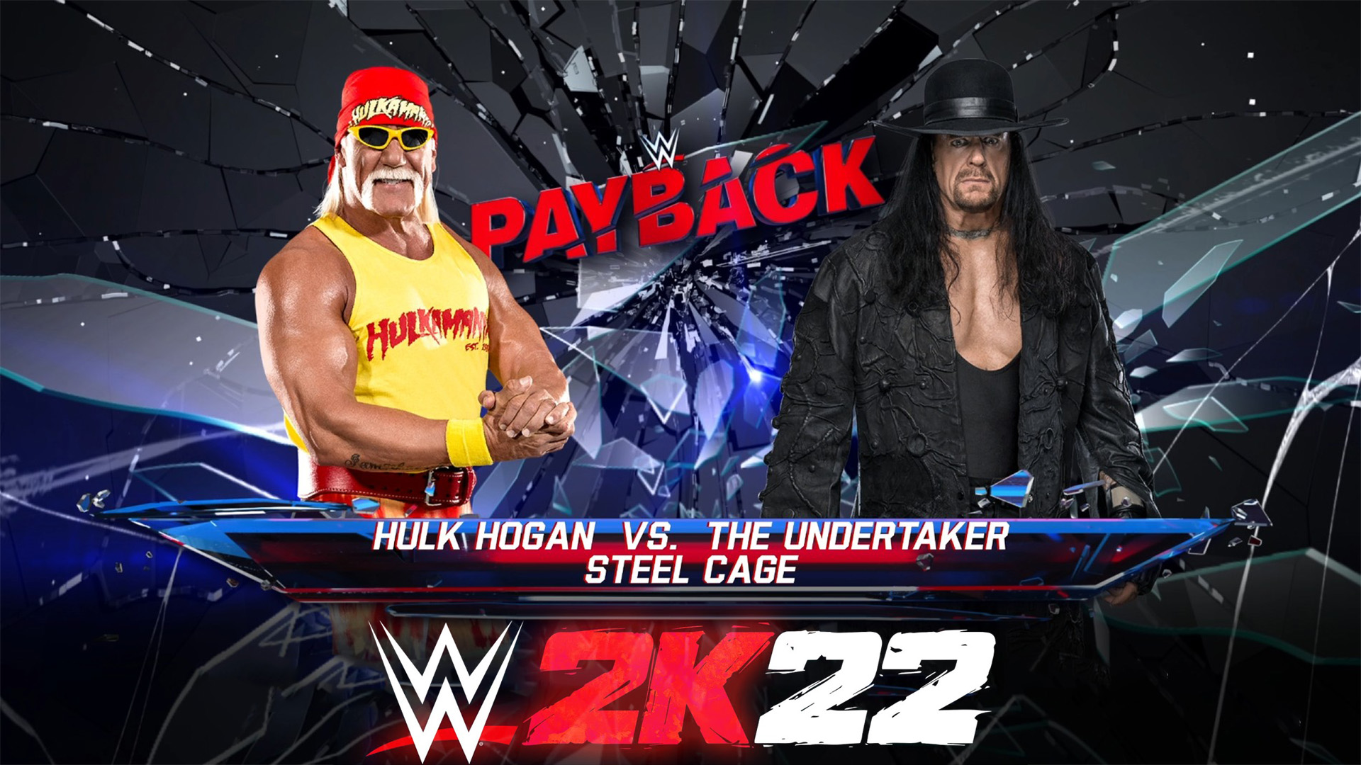 WWE 2K22►HULK HOGAN vs THE UNDERTAKER►STEEL CAGE??