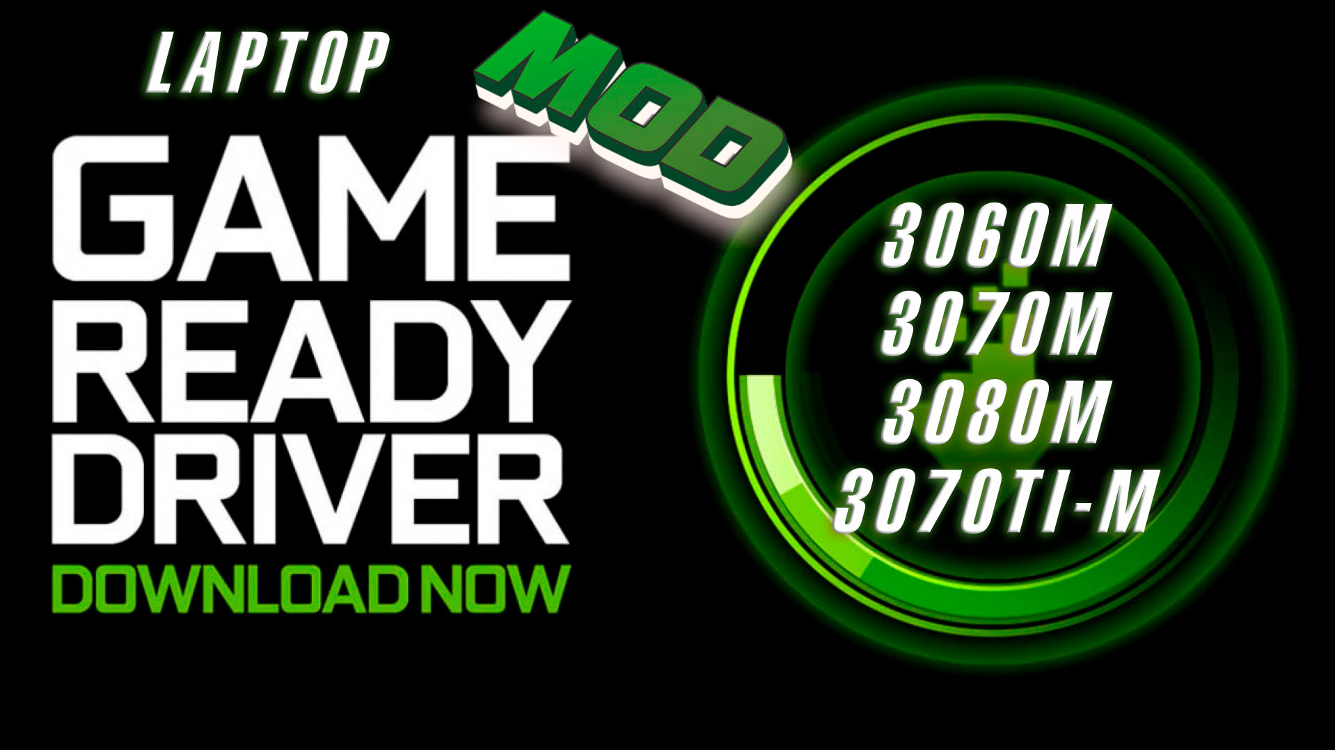 3060m,3070m,3080m установка улучшенных драйверов Windows 10/11