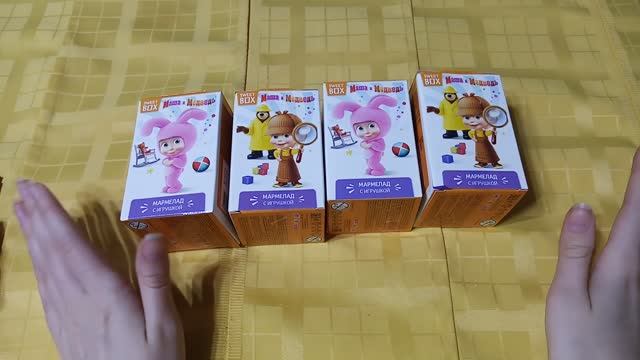 Открываем Свит Боксы Маша и Медведь №3. Open Sweet Boxes Masha and the Bear №3.