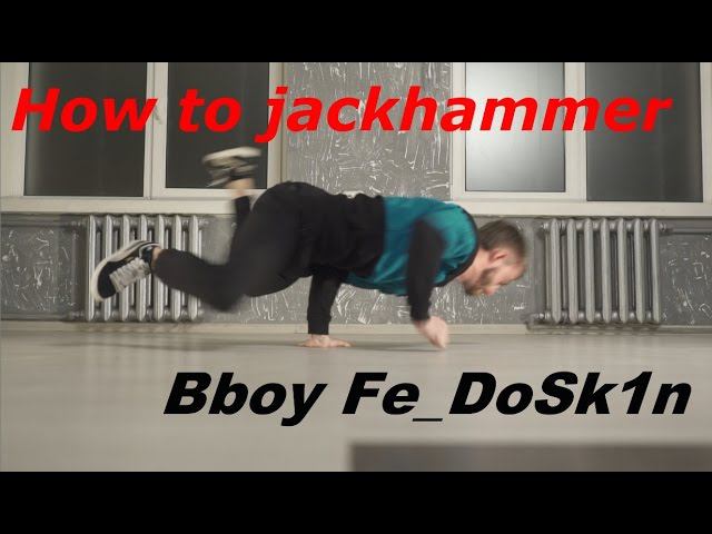 Крабик на одной руке обучалка (how to Jackhammer) | Bboy Fe_DoSk1n