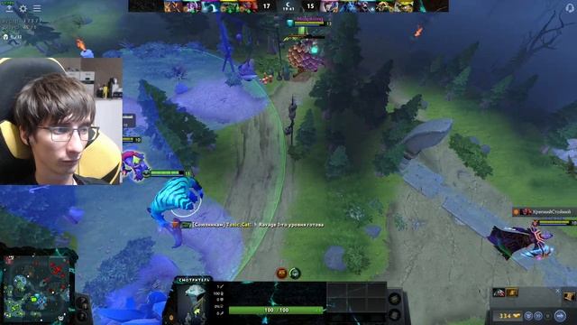 Dota 2 Тайдхантер с рефрешером. Тима с приятным войсом. Играем вдвоём с Мэтиасом