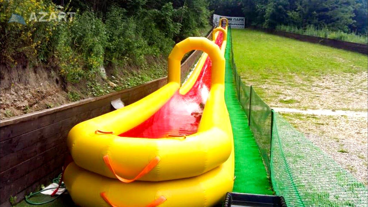Надувная водная горка "Турбо-75"