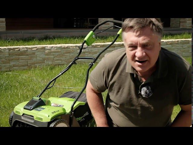“Шесть Соток” c Андреем Тумановым. Тестируем аккумуляторную газонокосилку и аэратор Greenworks