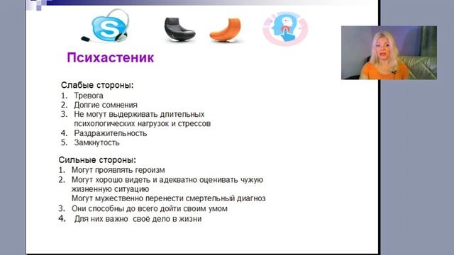 1. Психастеник.  Главные черты.