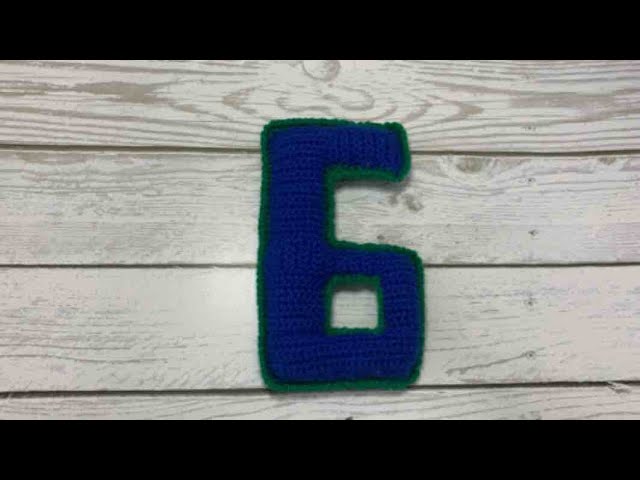Вязаная буква «Б»