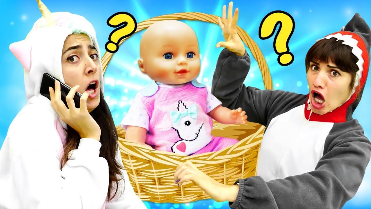 Смешное видео – Кукла БЕБИ БОН и Лучшие Подружки! Единорожка и Акула Как Мама! - Весёлые игры