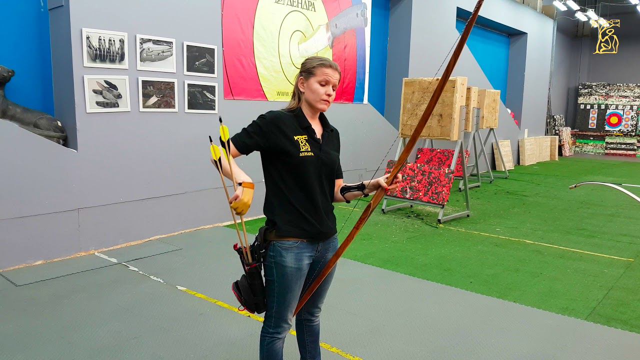 Как стрелять из длинного лука Longbow