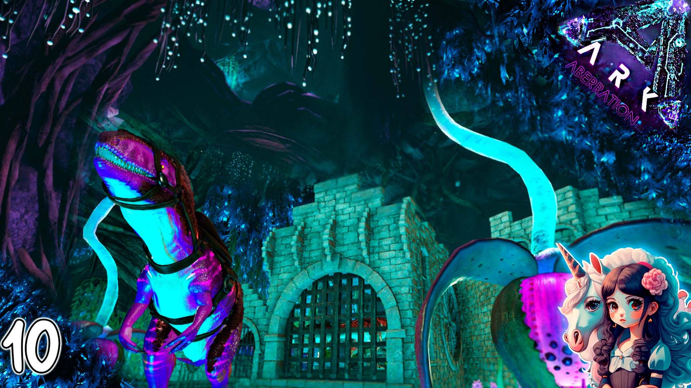 Выживание на Аберрации #10 - Мечта жить в синем биоме ! Мой мини замок - ARK Survival Evolved