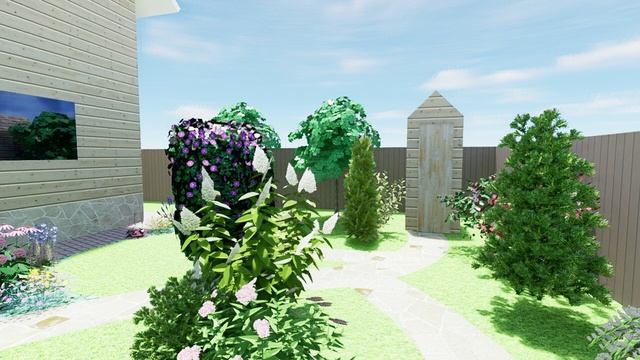 Ландшафтный дизайн участка в Кукарино