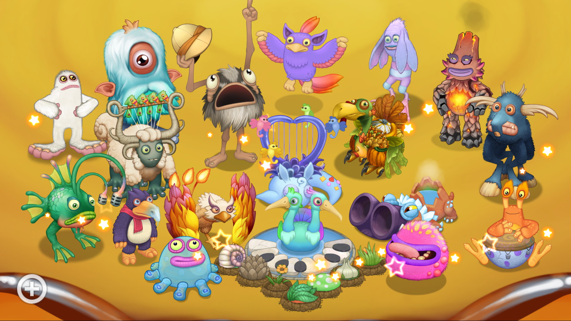 Огненный Оазис без Коробасов и Мимика (My Singing Monsters)