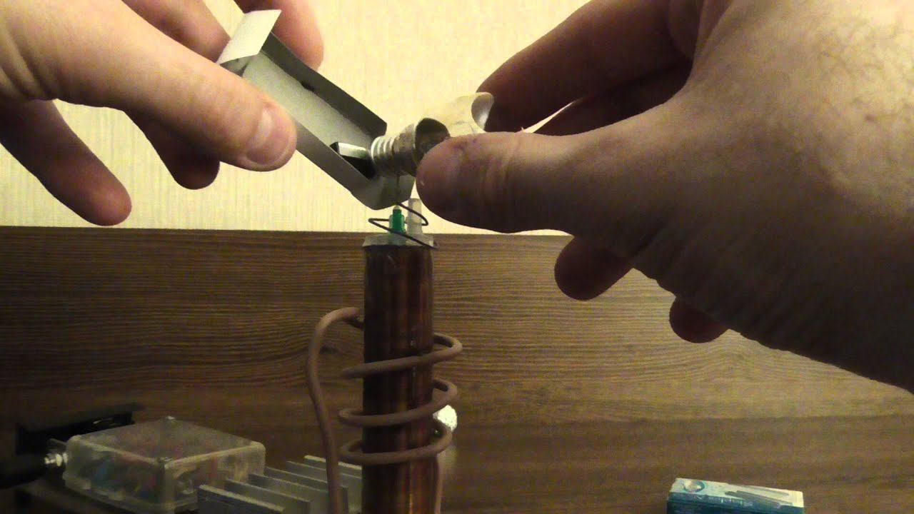 Качер и лампа накаливания - разбираемся, почему она светит 5 - попытка подбора ёмкости